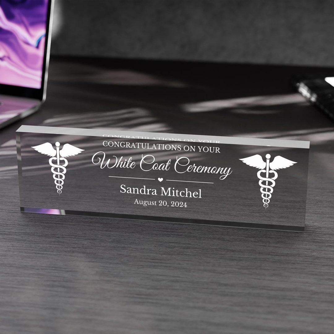 White Coat Ceremony Gift for Her Custom Medical Student Gift White Coat ...