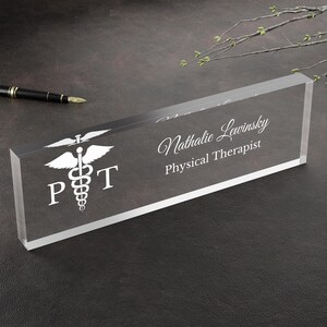 Physical Therapist Desk Nameplate Custom DPT Gift Physical Therapy ...