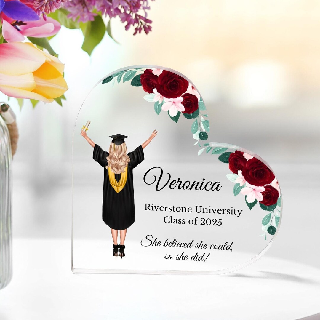 Custom Graduation Gift for Her 2026 Graduation Acrylic Plaque ...