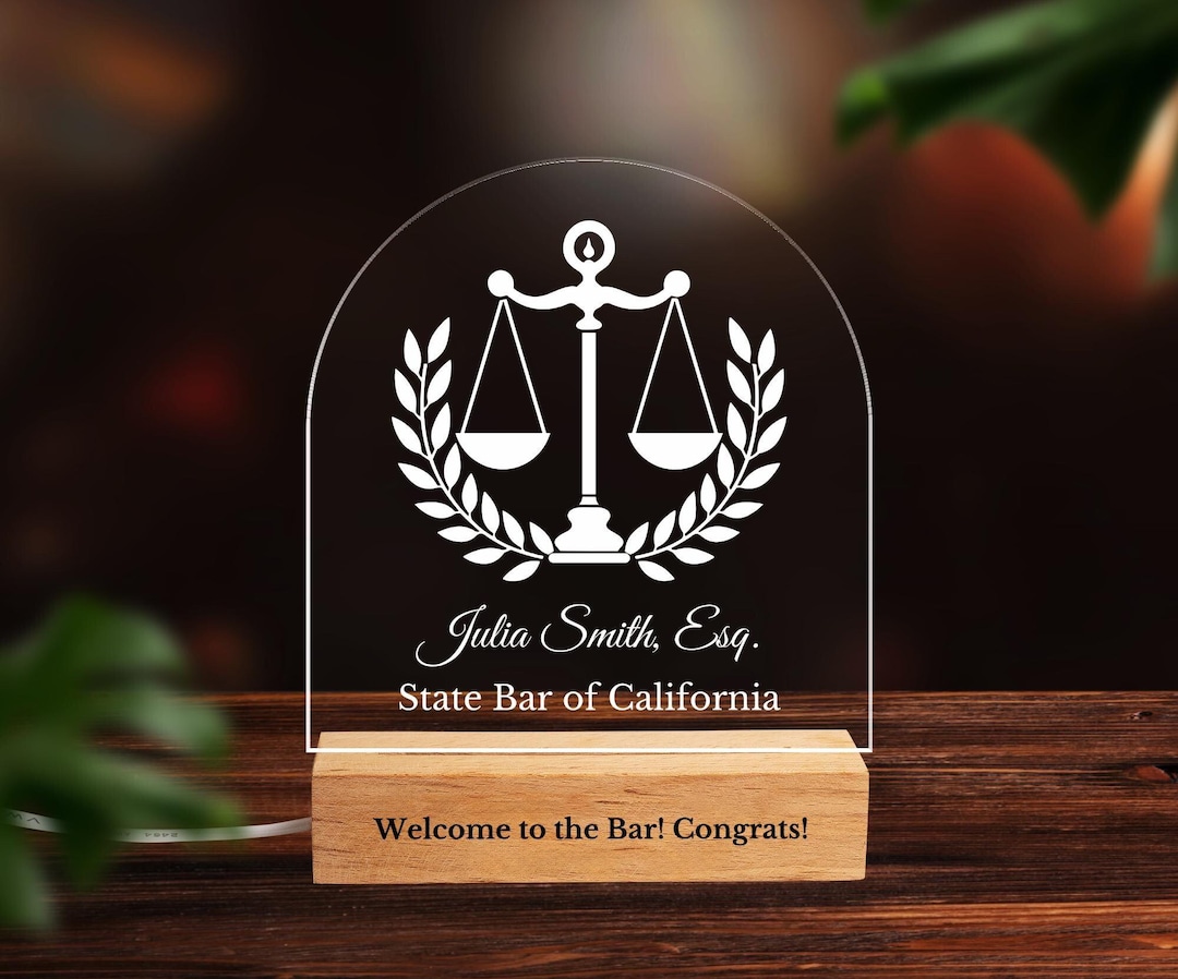 Passing the Bar Exam Gift for Women Passed the Bar Keepsake for Men ...