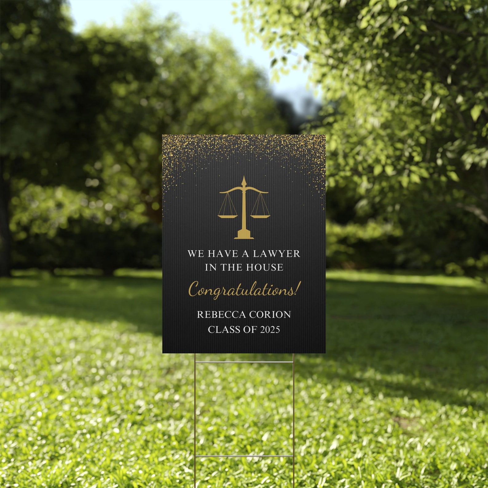Passed the Bar Exam Yard Sign Lawyer Graduation Sign Law School ...