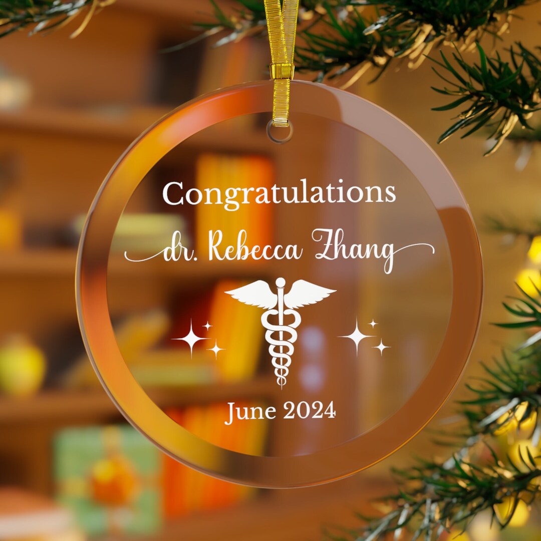 Doctor Graduation Ornament Personalized Gift for Medical School ...