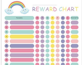 Chore Chart for Kids Printable Responsibility Chart Before - Etsy