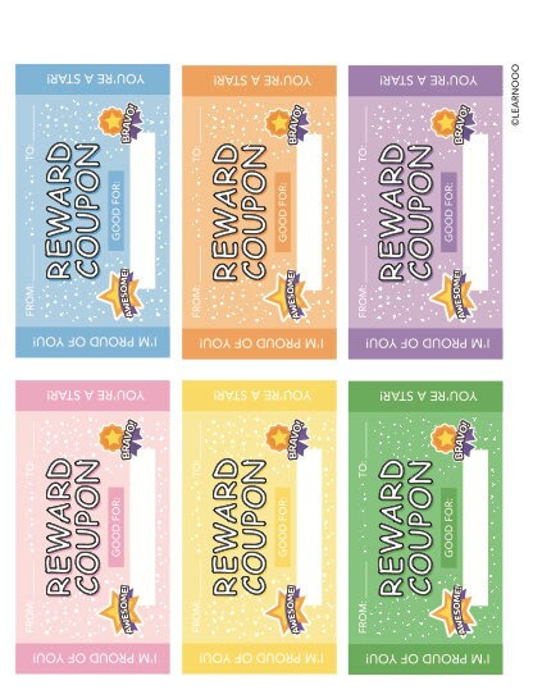 Kids Reward Coupons Printable | Editable Reward Coupons | Kids Good ...