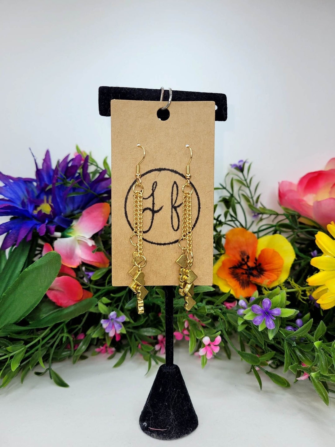 Gold Heart Fidget Earrings - Etsy