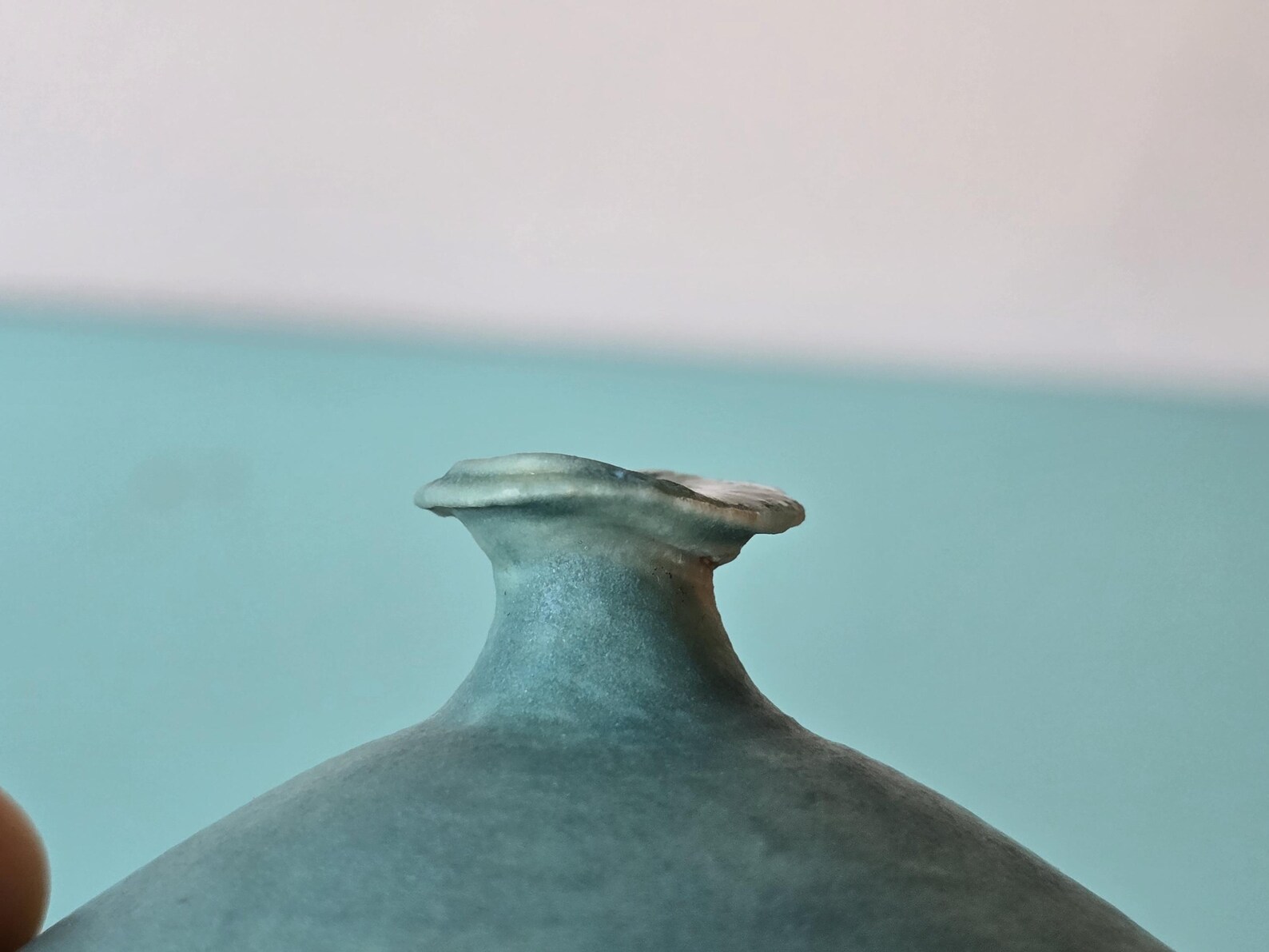Ceramic Salt Cellar, Lidded Vessel, Matte Turquoise - Etsy