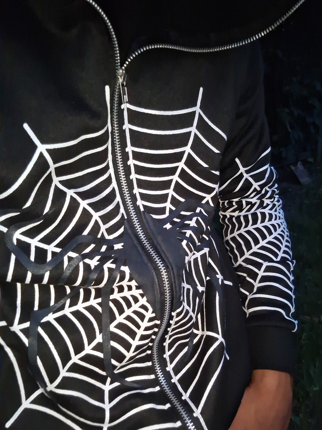 Spider Web Hoodies,y2k Style Streetwear,full-zip Hoodies,goth Punk ...