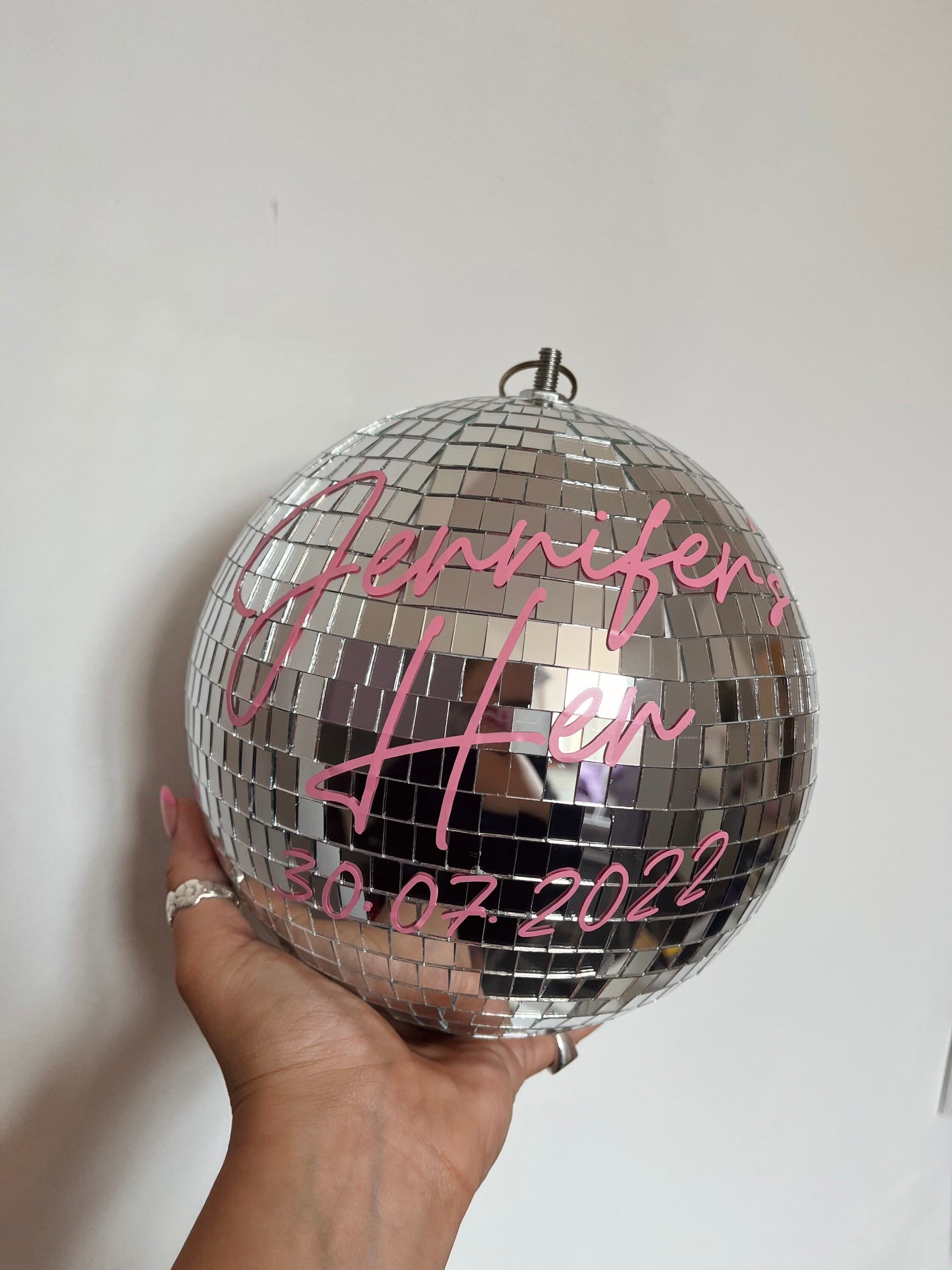 Personalised Disco Ball 20cm Party & Wedding Decor Unique - Etsy UK