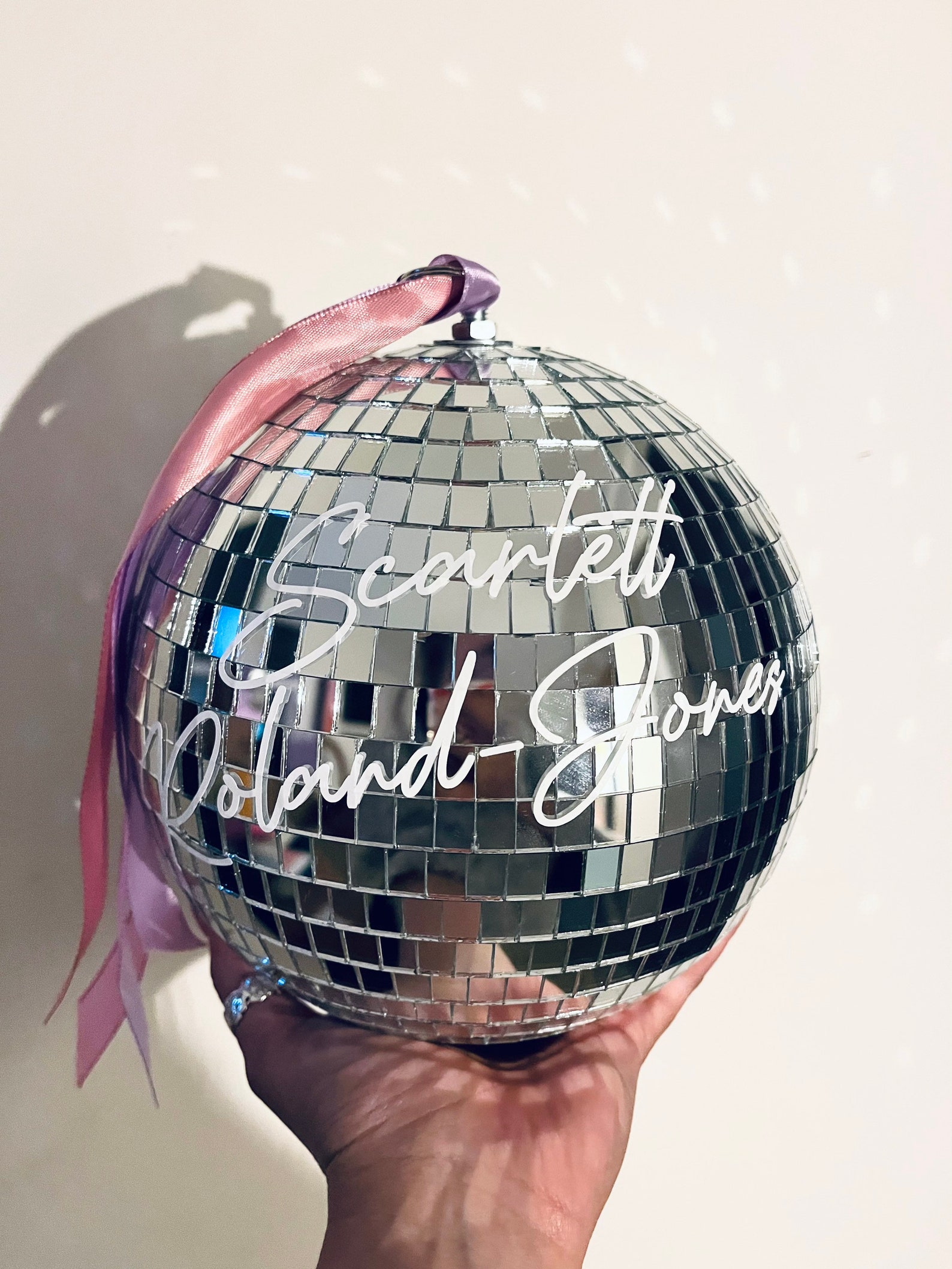 Personalised Disco Ball 20cm Party & Wedding Decor Unique | Etsy UK