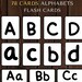 Alphabet Cards Printable for Preschool, 78 Uppercase and Lowercase ...