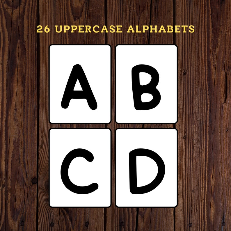 Alphabet Cards Printable for Preschool, 78 Uppercase and Lowercase ...