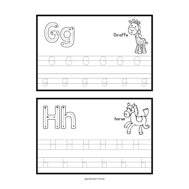 26 ABC Phonics Tracing Cards Handwriting and Phonics Preschool-kdg - Etsy