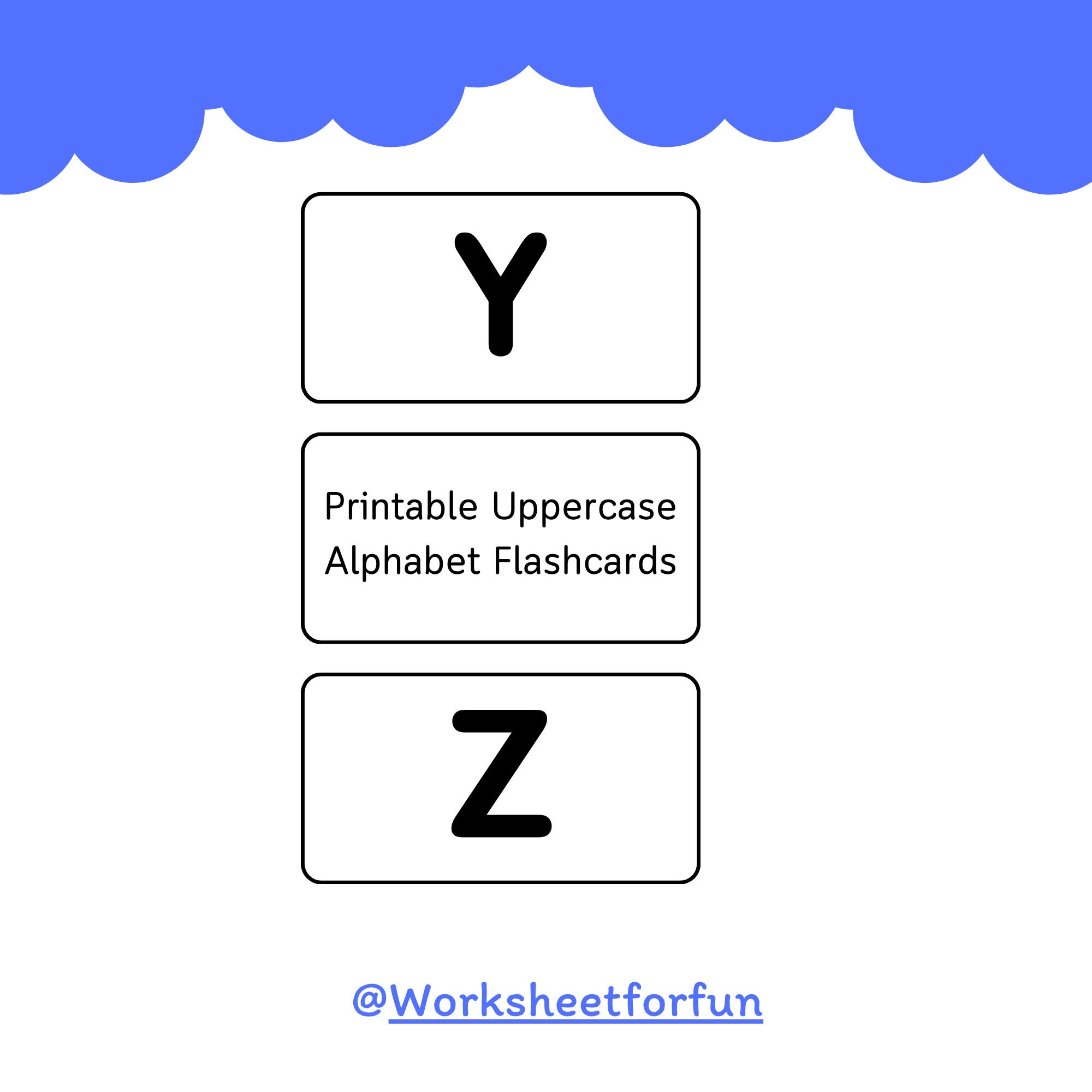 26 Alphabet Cards Digital Download, Alphabet Flash Cards, Printable ABC ...