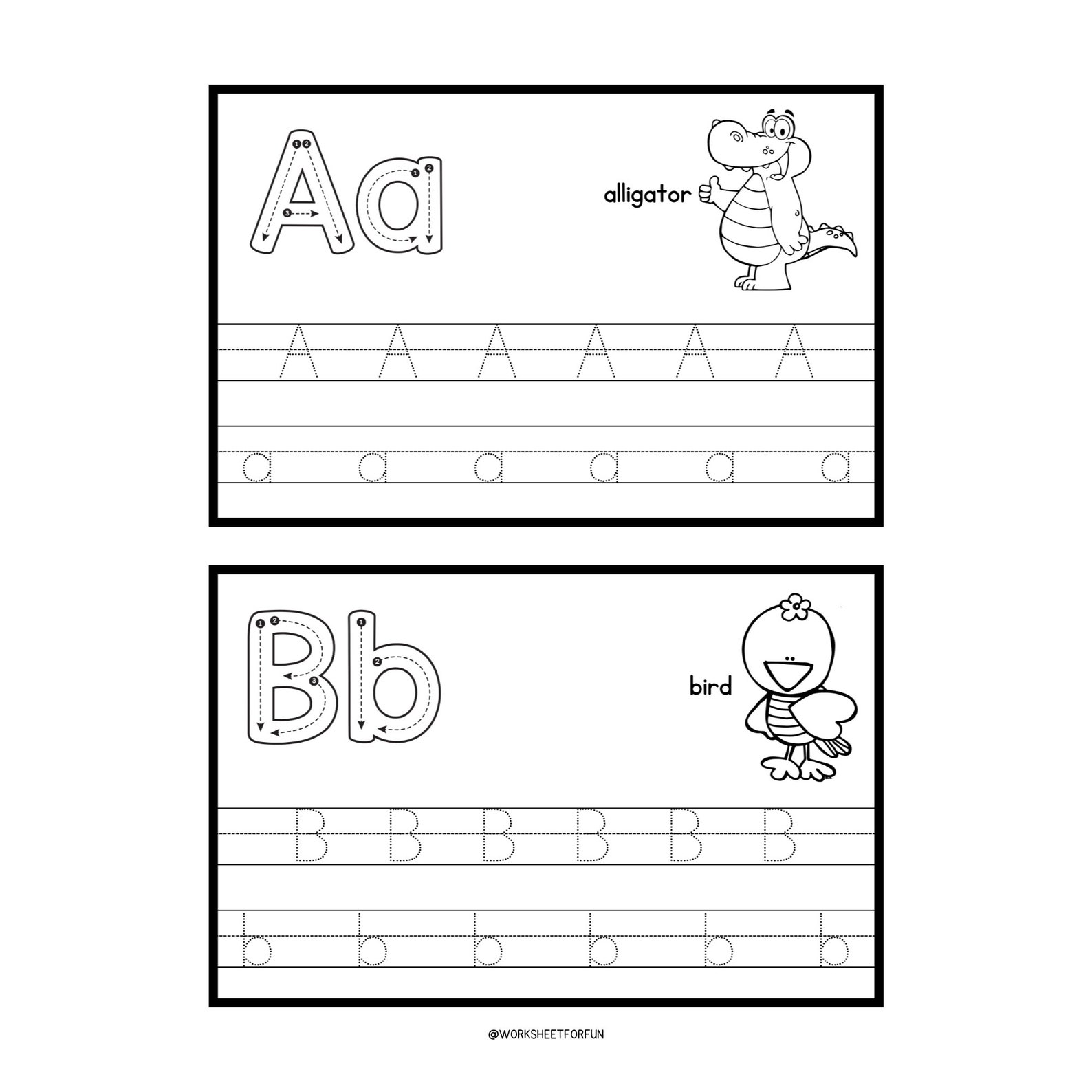 26 ABC Phonics Tracing Cards Handwriting and Phonics Preschool-kdg - Etsy