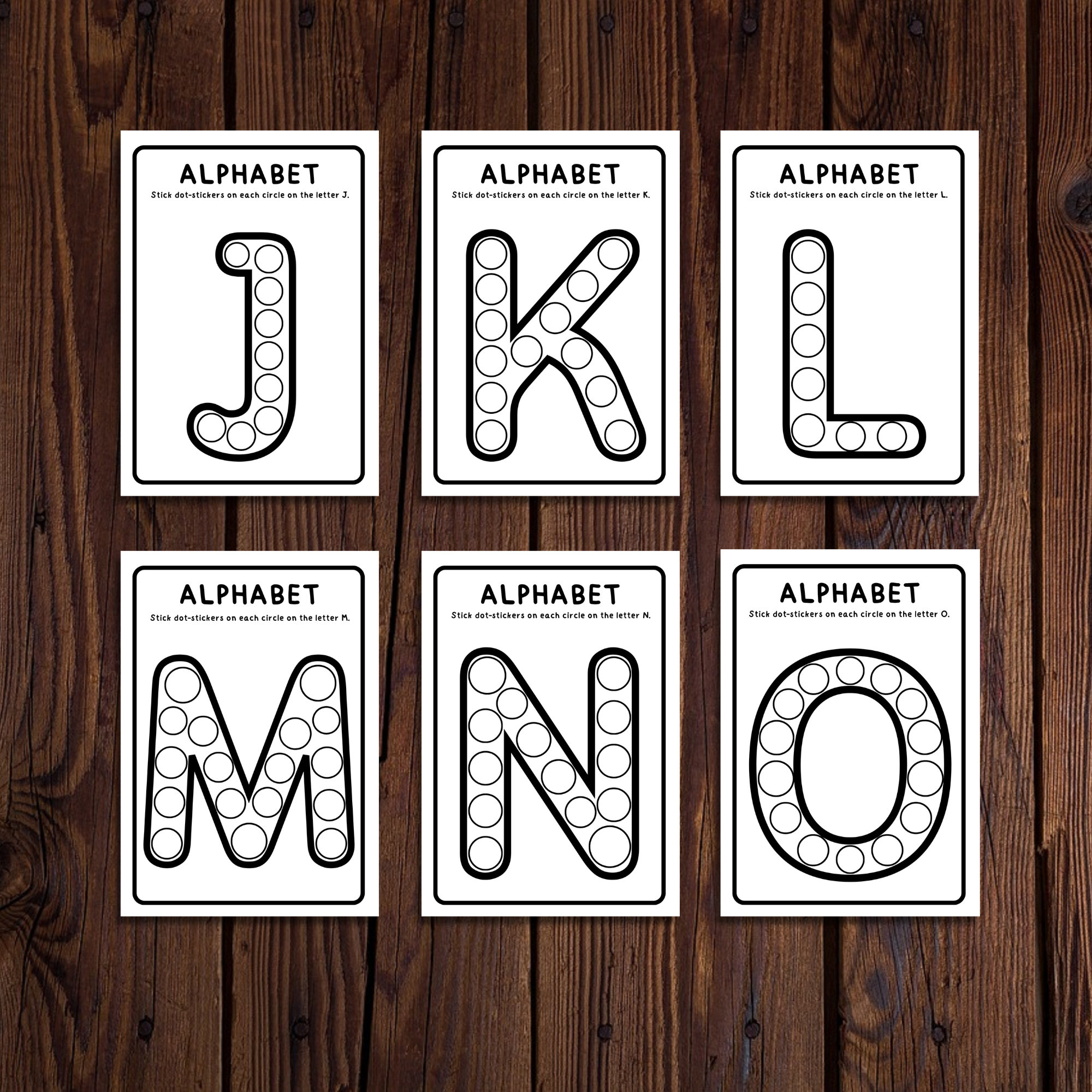 26 Alphabet Printable Uppercase Do-a-dots Worksheets. Preschool-kdg ...