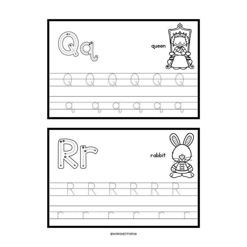 26 ABC Phonics Tracing Cards Handwriting and Phonics Preschool-kdg - Etsy