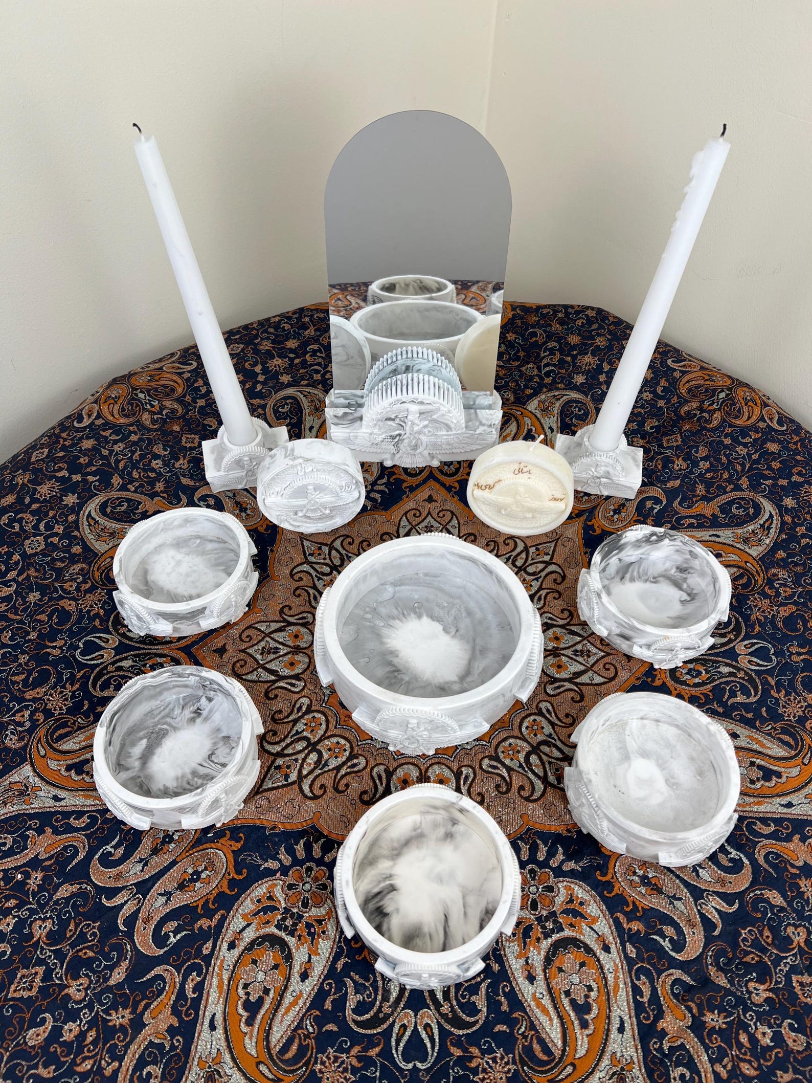 Handmade Ahura Mazda Concrete Haftseen – Unique Persian New Year ...