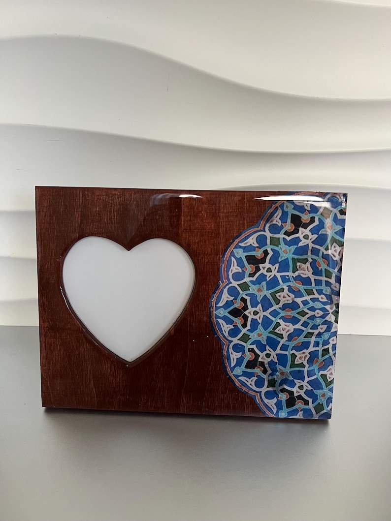Handmade Persian Poetry Photo Frame With Resin Finish-valentine Persian ...