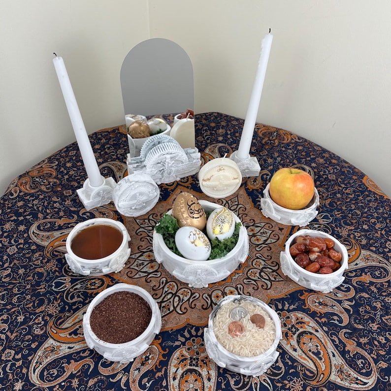 Handmade Ahura Mazda Concrete Haftseen – Unique Persian New Year ...