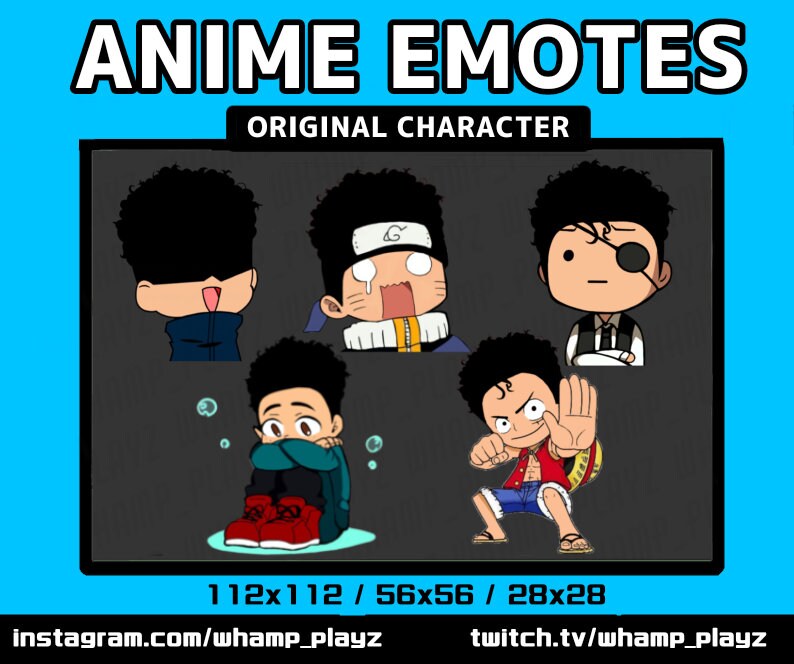 ANIME OC Emote Bundle for Streamer Twitch Discord Youtube Streaming - Etsy