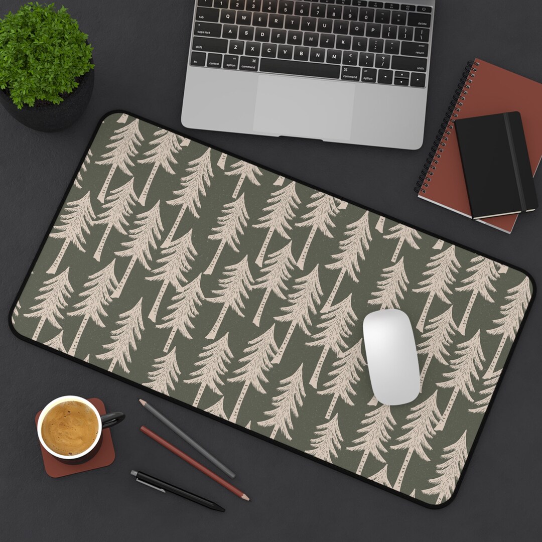 Sage Green Trees Cute Nature Keyboard Desk Mat - Etsy