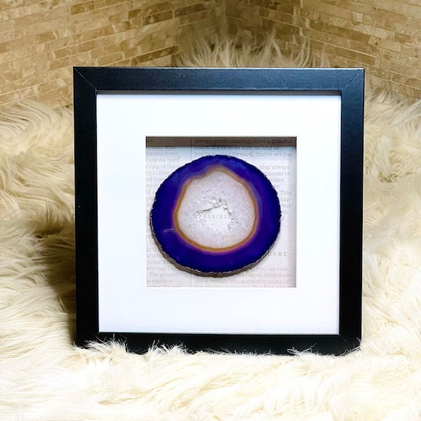 Framed Agate Slice - Etsy