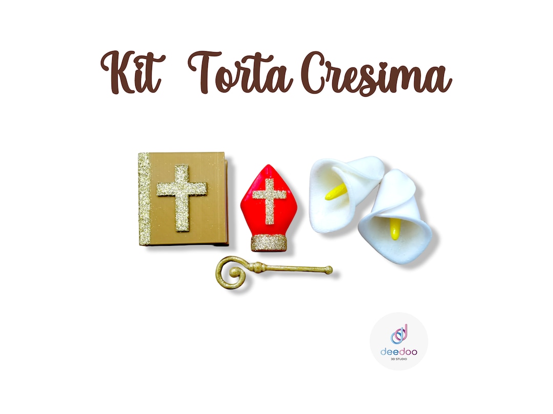 Kit for Confirmation Cake Decoration 5 Pcs _ Confirmation - Etsy