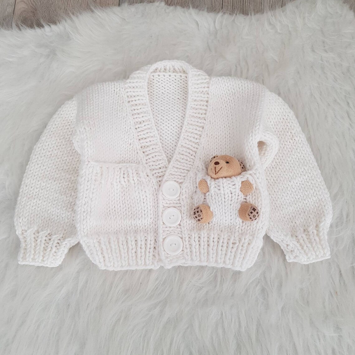 Unisex Cropped Cardigan,white Toy Cardigan,design Cropped Cardigan,gift ...