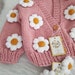 Daisy Powder Cardigan,daisy Cardiga,knit Cardigan,baby Products,kids ...