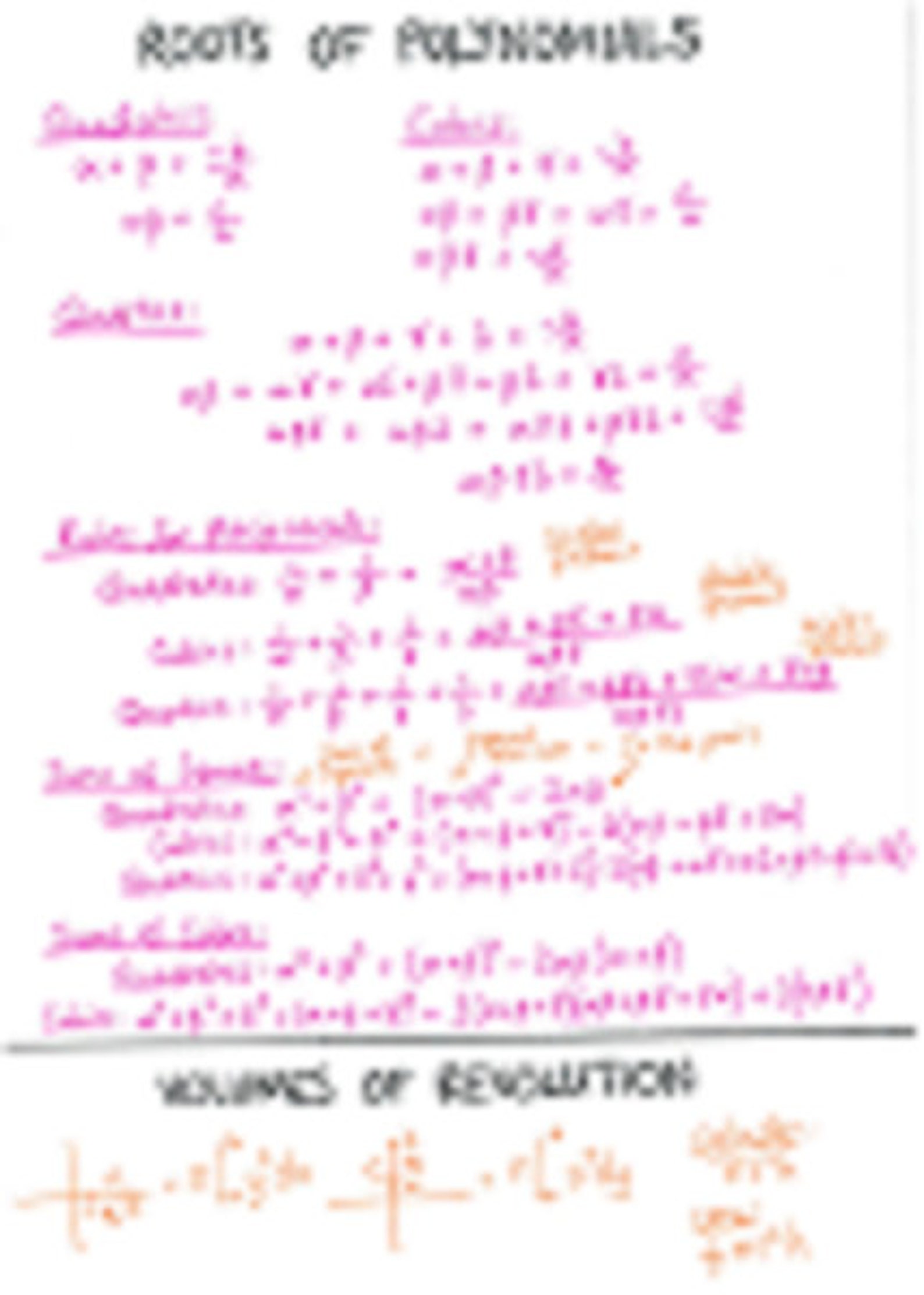 Core Pure 1 Further Maths Edexcel Revision Poster - Etsy
