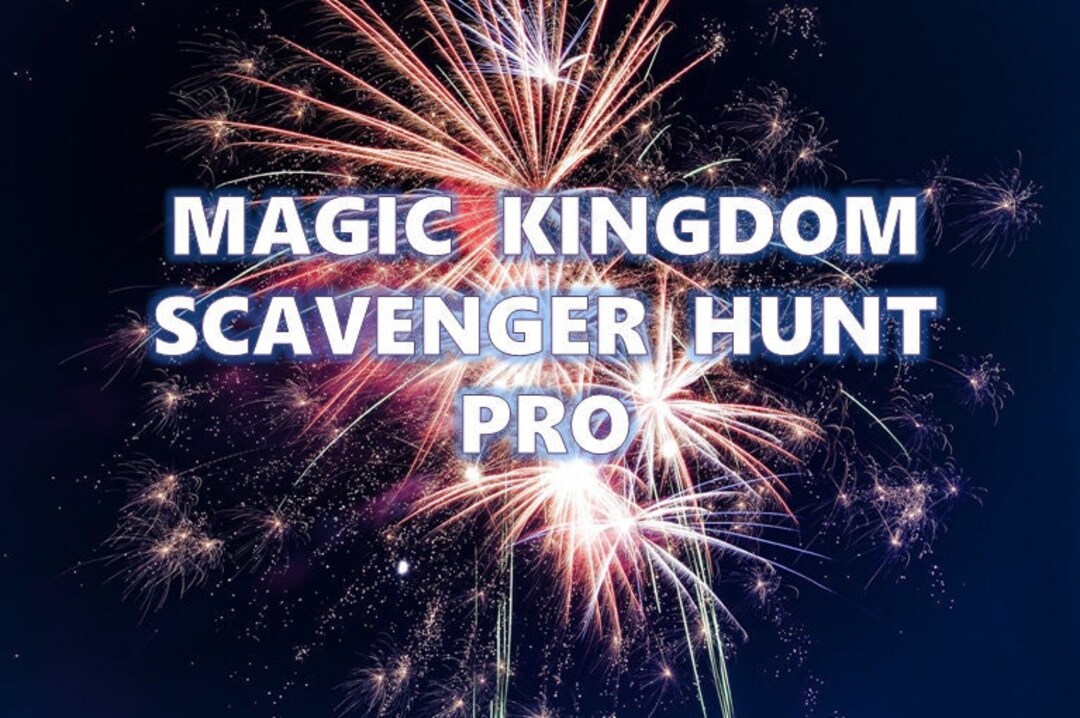 Magic Kingdom Scavenger Hunt Pro Difficulty - Etsy