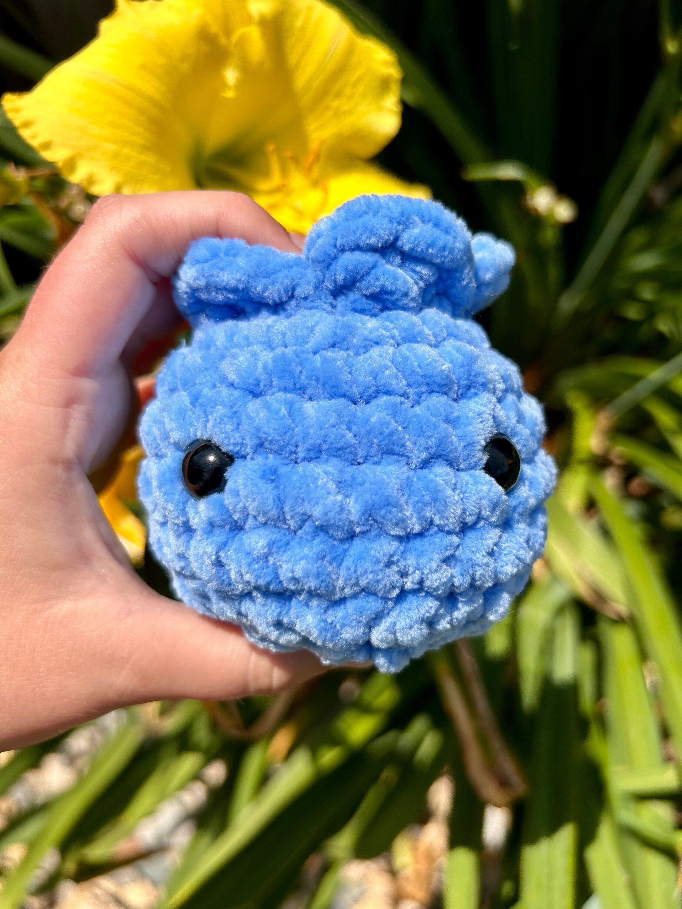 Mini Crochet Blueberry Plushie - Etsy