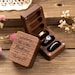 Triple Flip Wooden Ring Box, Custom Wedding Ring Box, Engagement Ring ...