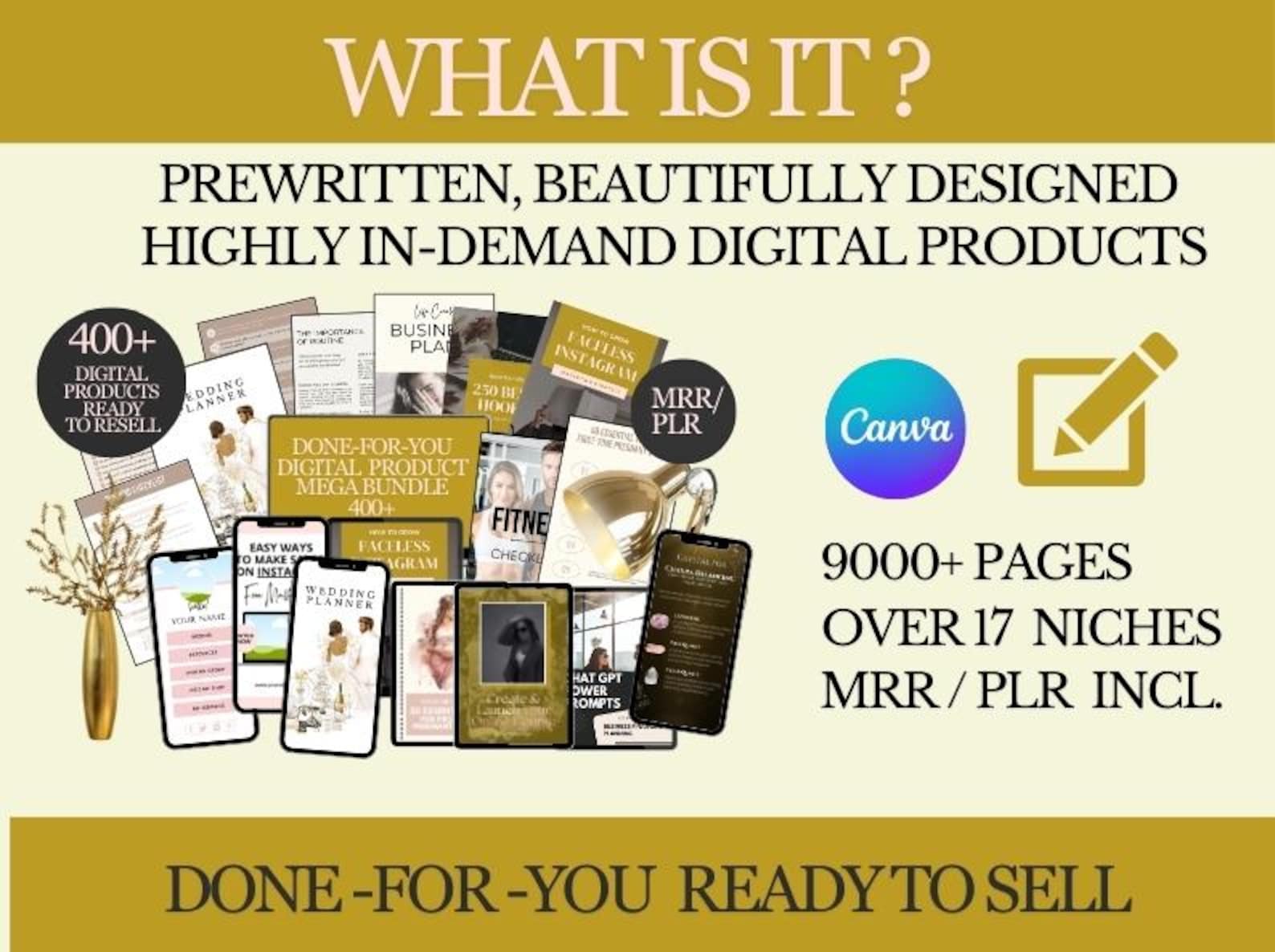 400 Digital Products Bundle Master Resell Rights MRR Private Label ...