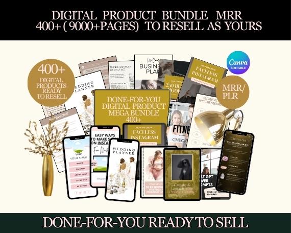 400 Digital Products Bundle Master Resell Rights MRR Private Label ...