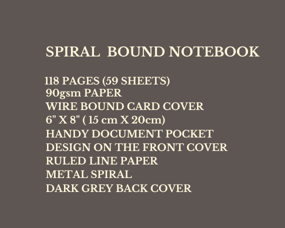 Personalized Top Spiral Notebook, Custom Name Spiral Spring Notebook ...