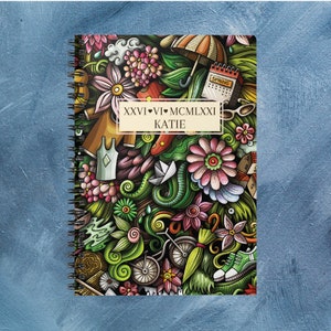 Personalized Top Spiral Notebook, Custom Name Spiral Spring Notebook ...