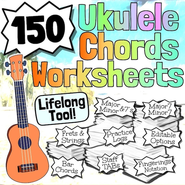 Ukulele Chords - Etsy