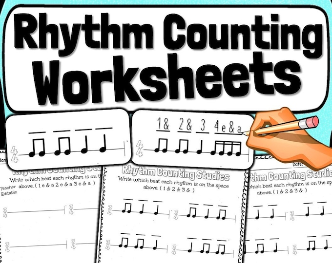 Counting Beats Music Theory Worksheet — Rhythm Music Theory Worksheet ...