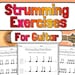 Guitar Strumming Exercises Worksheets - Etsy