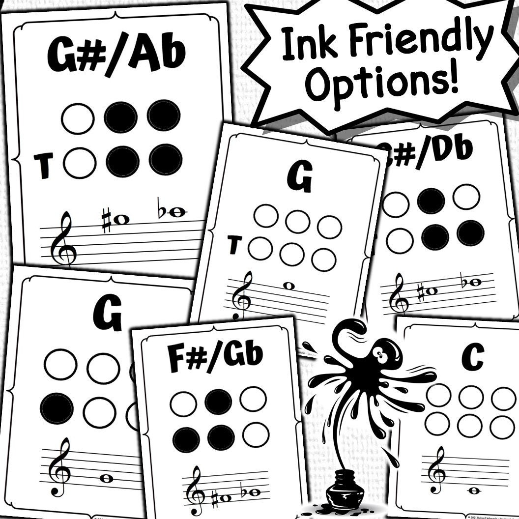 French Horn Fingering Charts - Etsy