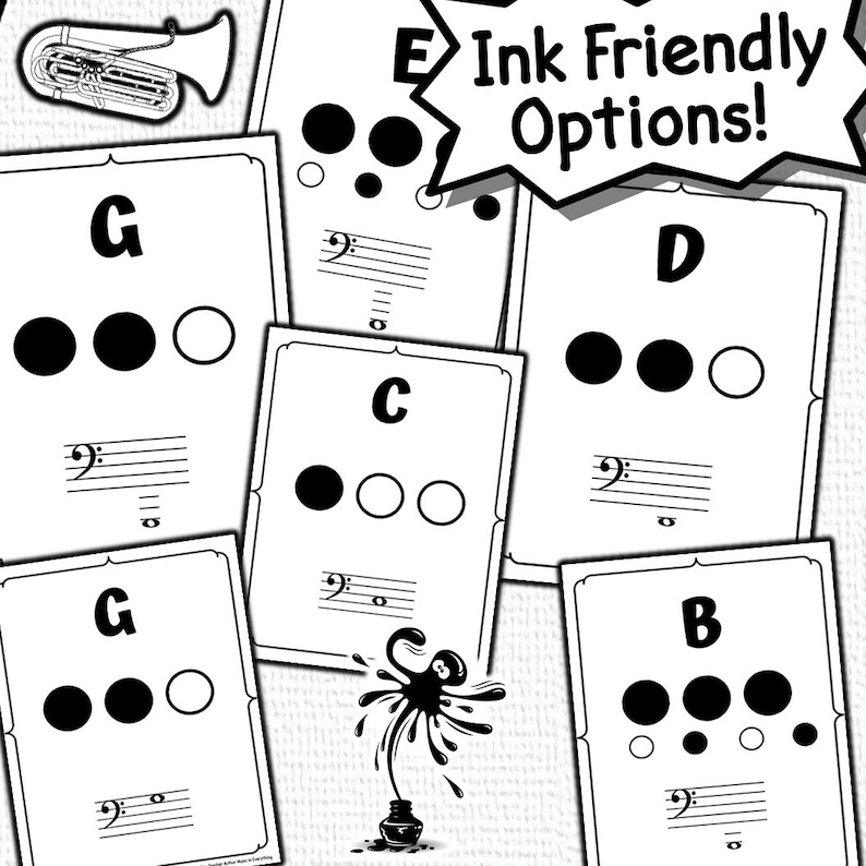 Tuba Fingering Chart Posters - Etsy