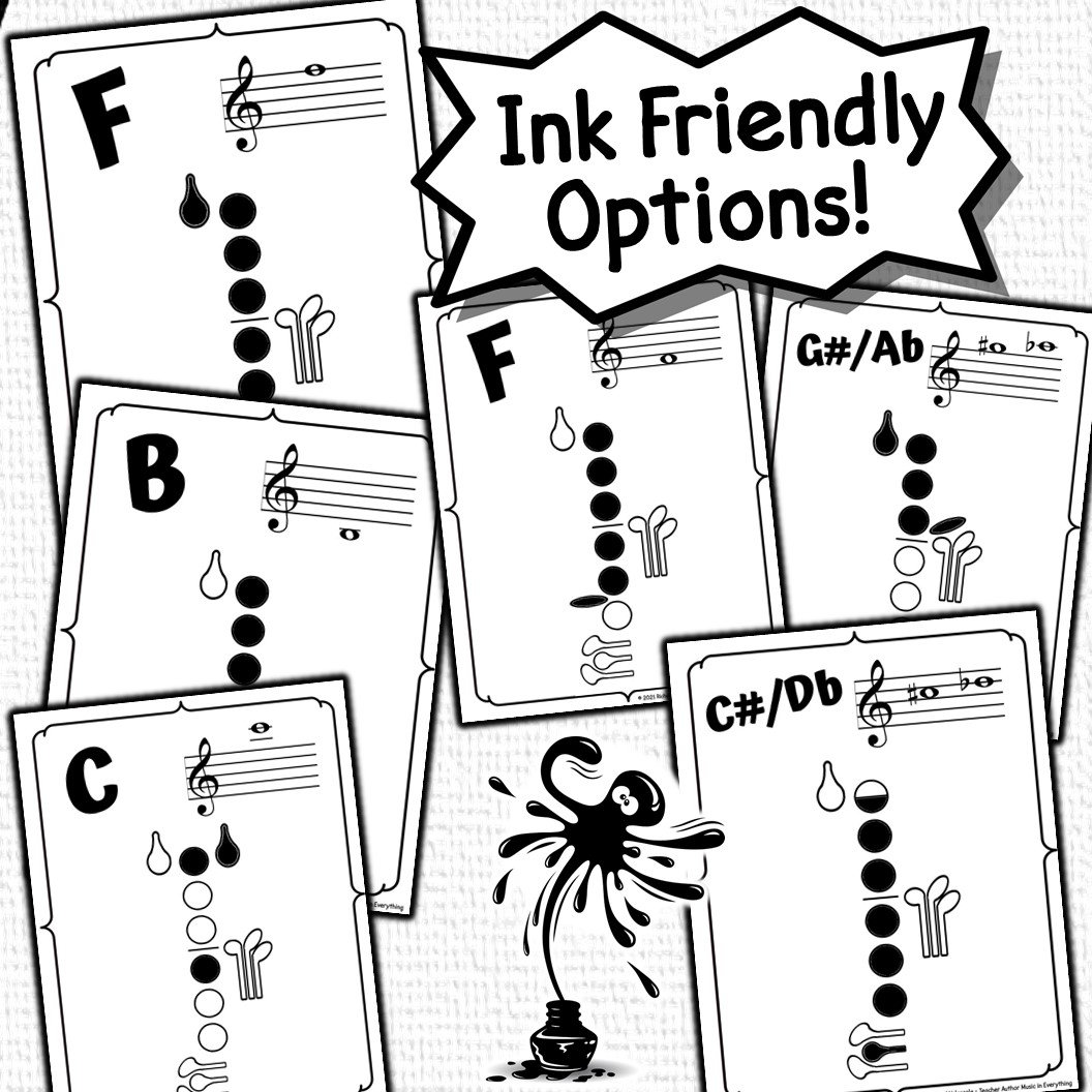 Oboe Fingering Chart Posters - Etsy