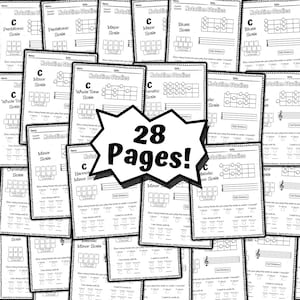 Ukulele Scale Practice Log Worksheets - Etsy