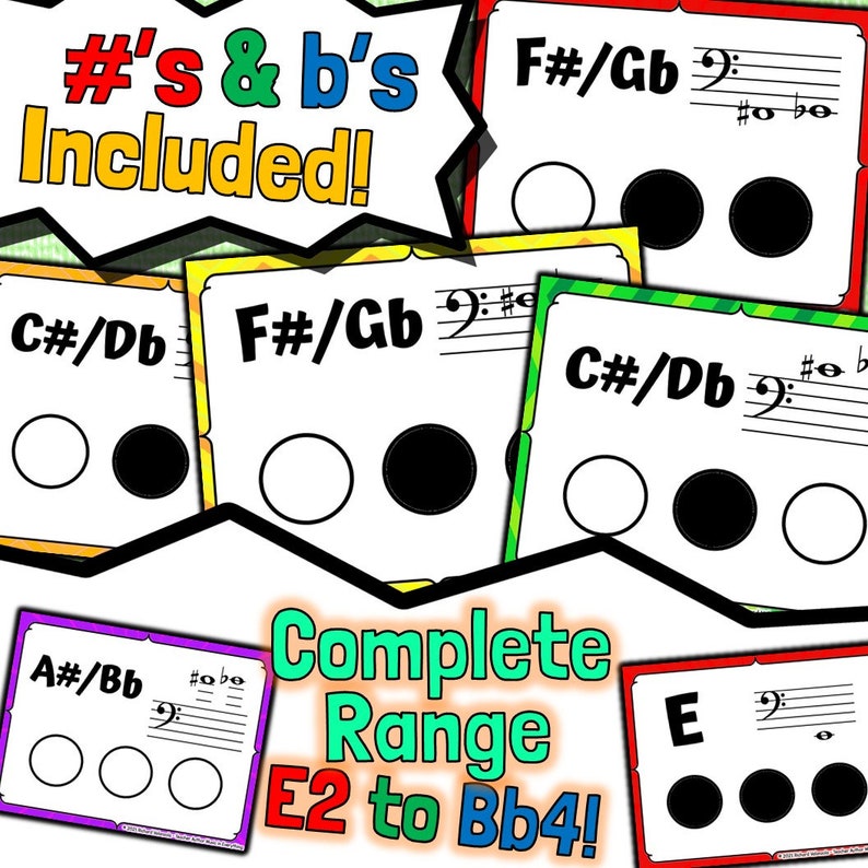 Baritone Horn Fingering Chart Posters - Etsy