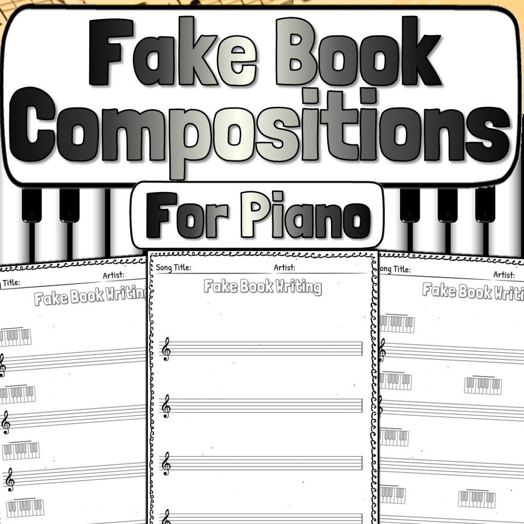 Piano Fake Book Composition Worksheets - Etsy