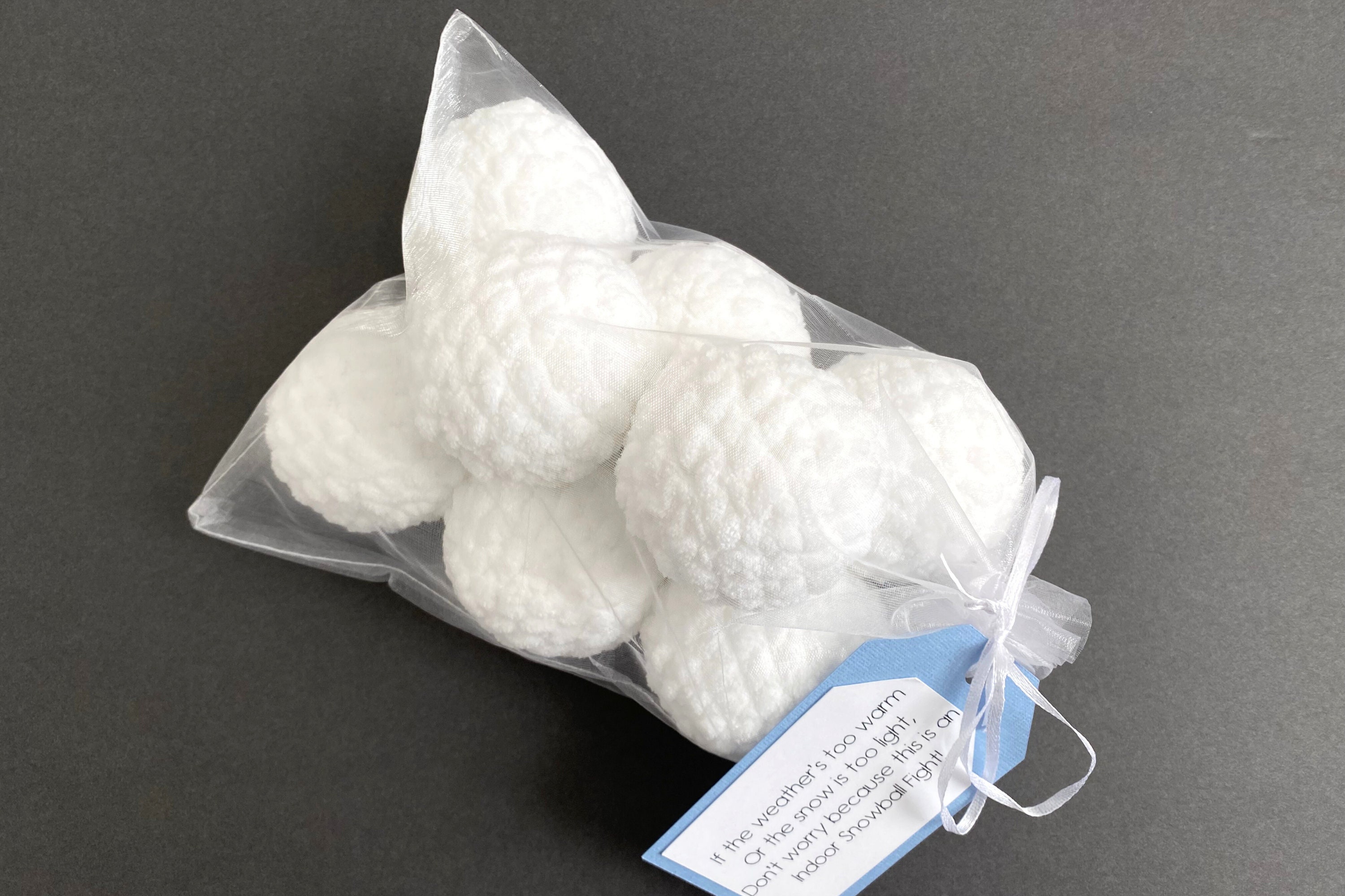 Indoor Snowball Fight Kit Set of 8 Plush Snowballs for Indoor Snowball ...