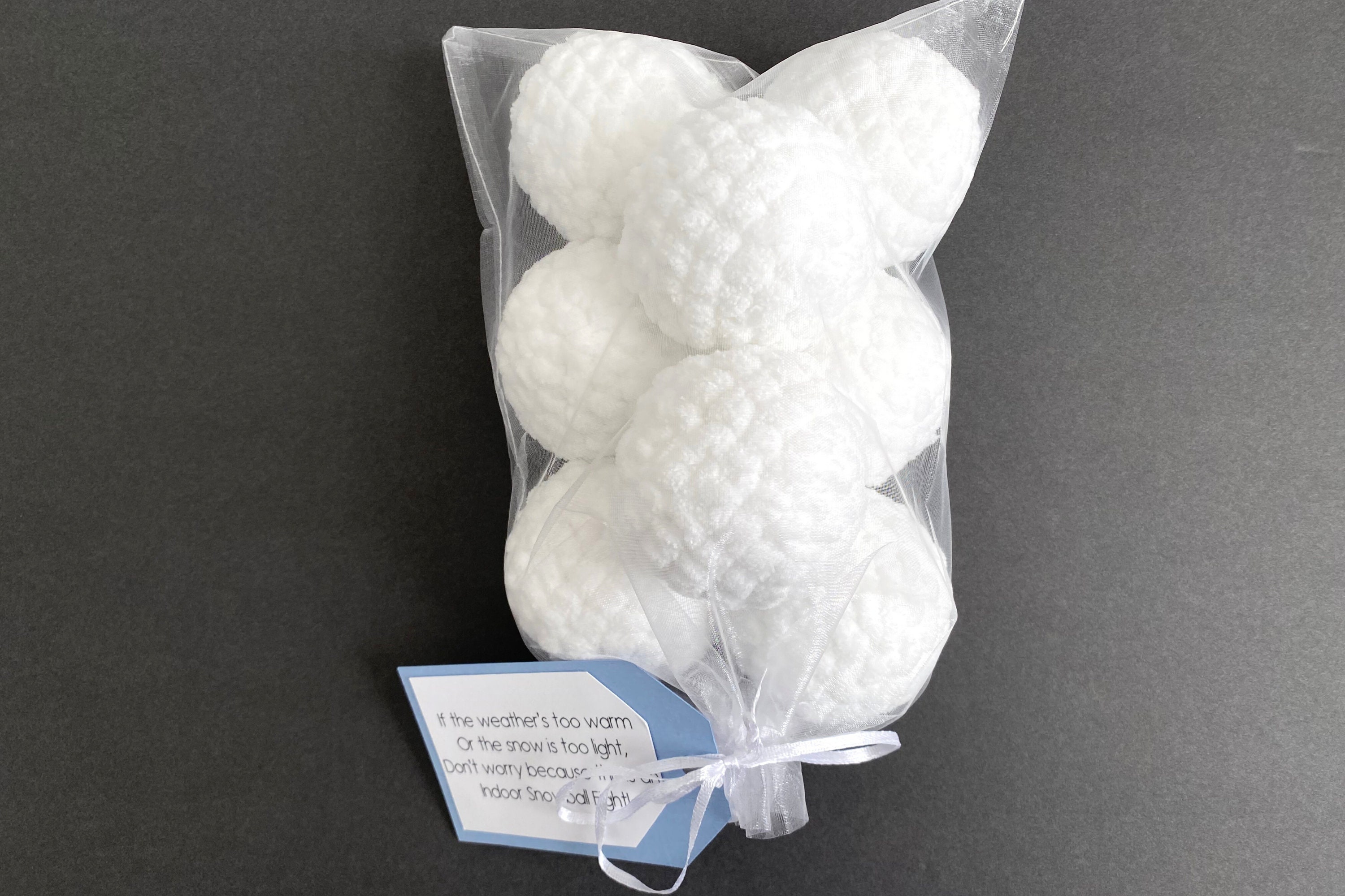 Indoor Snowball Fight Kit Set of 8 Plush Snowballs for Indoor Snowball ...