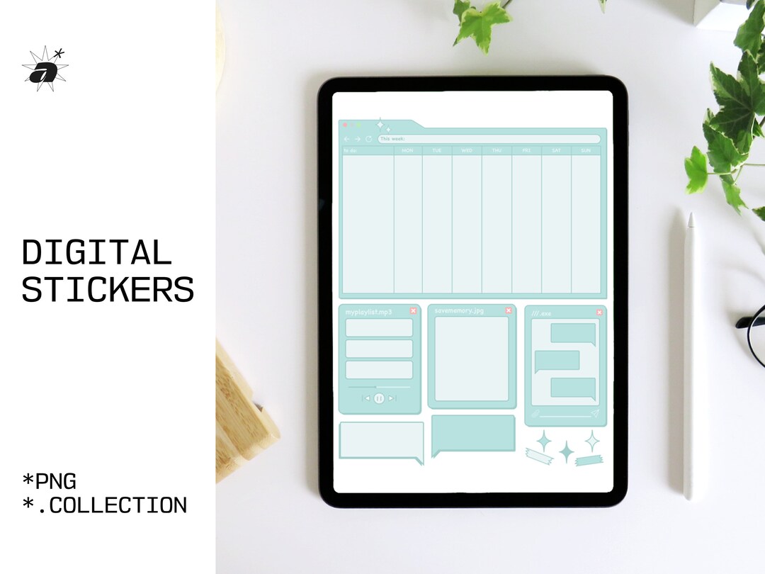 Digital Stickers Goodnotes, Digital Stickers Png, Daily Planning ...