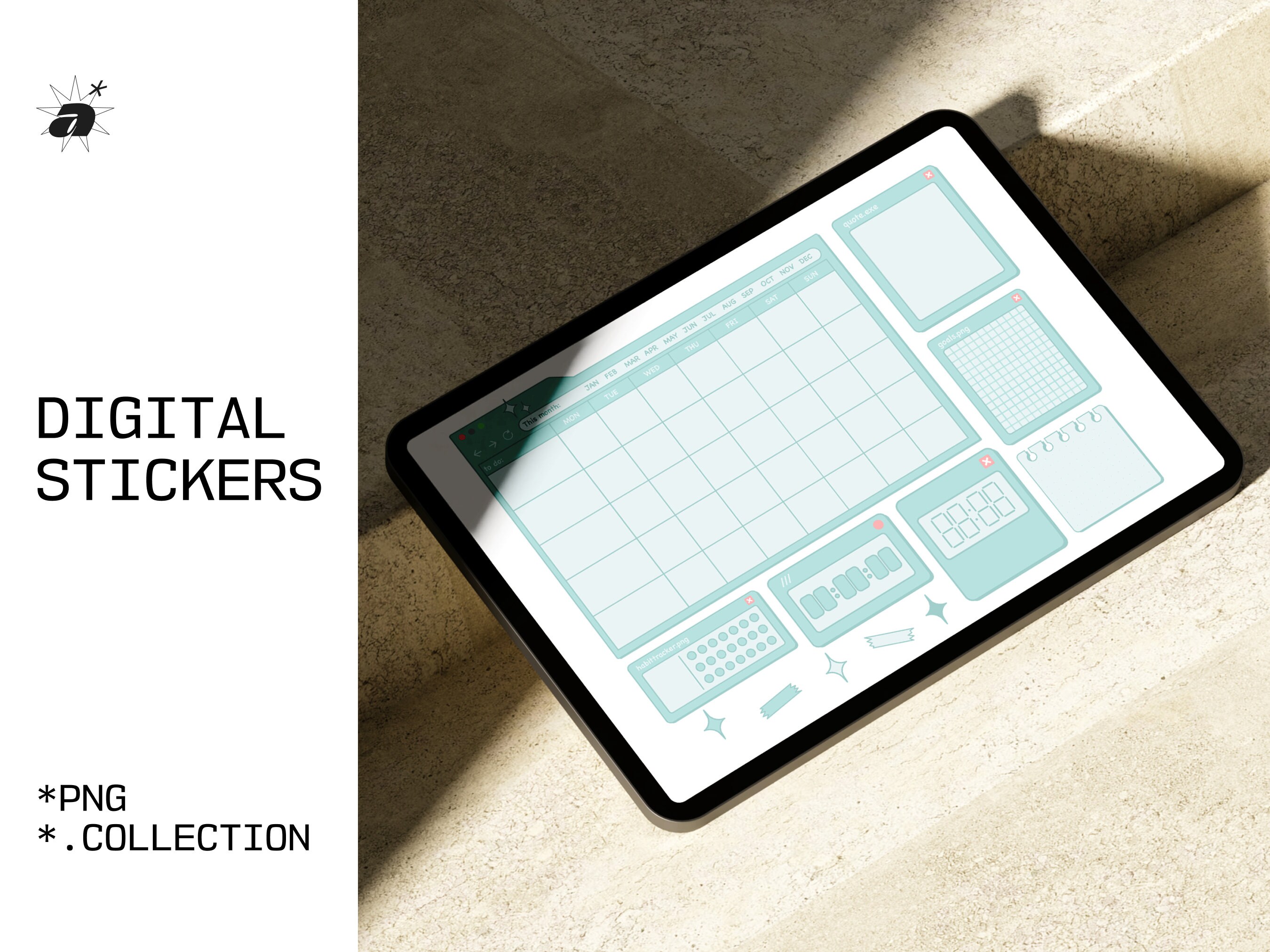 Digital Stickers Goodnotes, Digital Stickers Png, Daily Planning ...